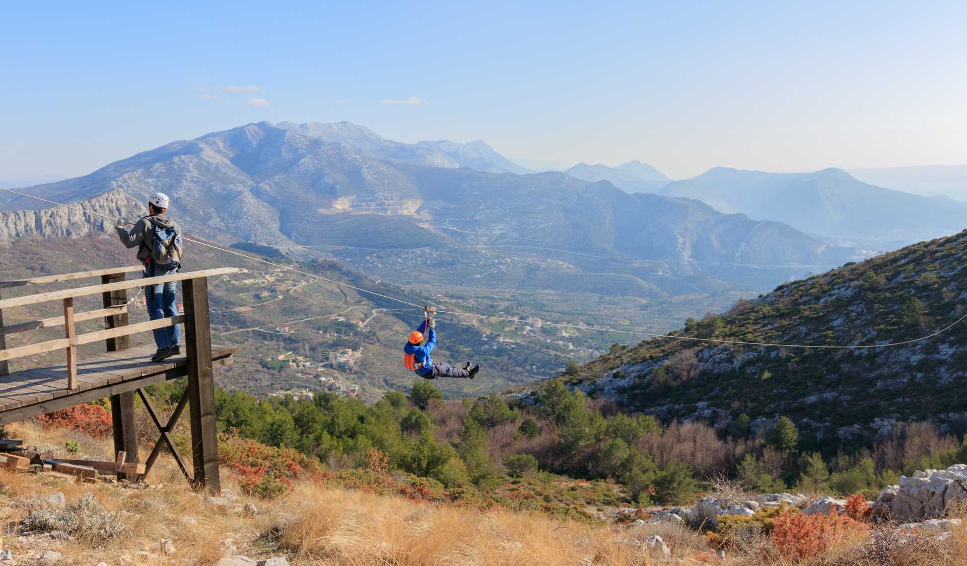 Zipline iznad planine Kozjak iz Splita | Croatia.hr
