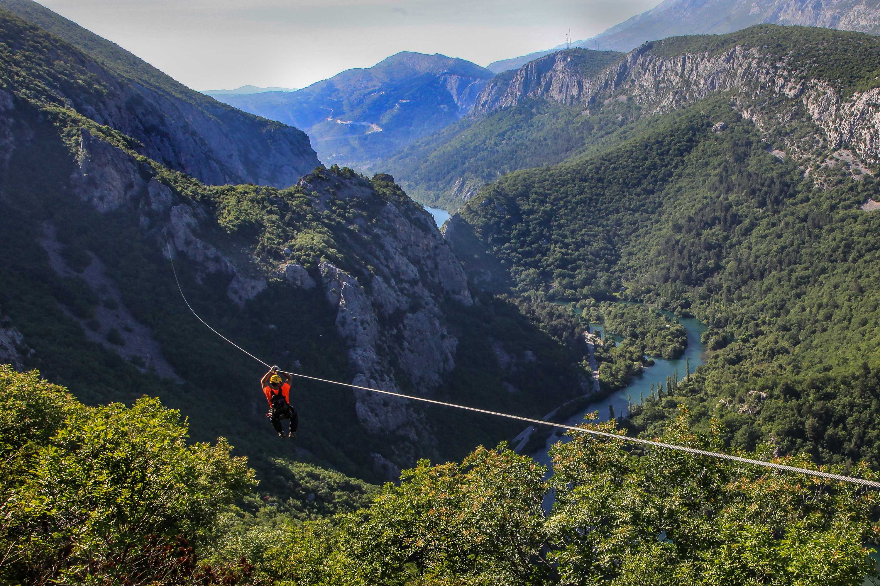 Zipline in the Cetina Canyon near Omiš | Croatia.hr