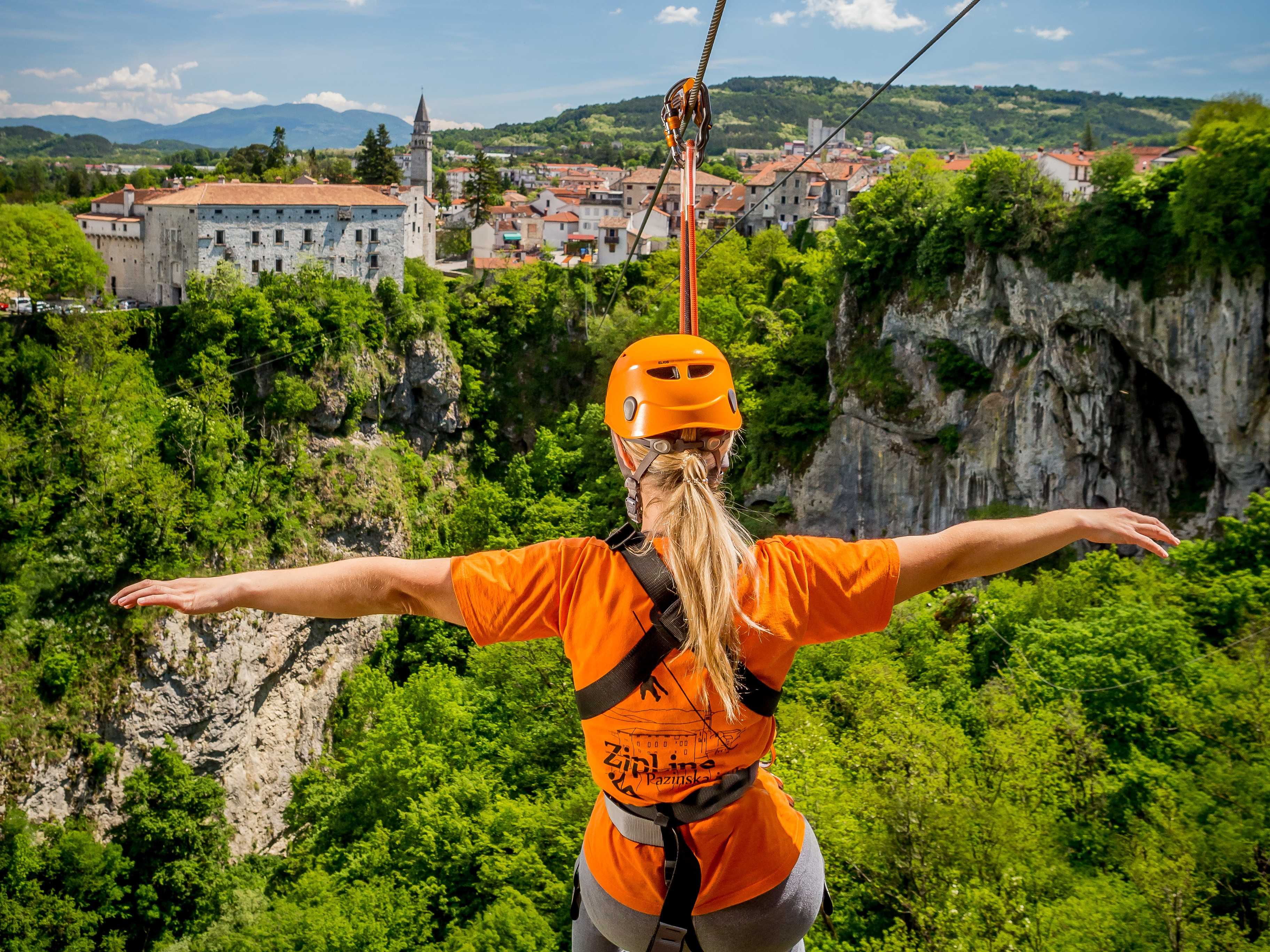 Zipline Pazinska jama - adrenaline experience | Croatia.hr